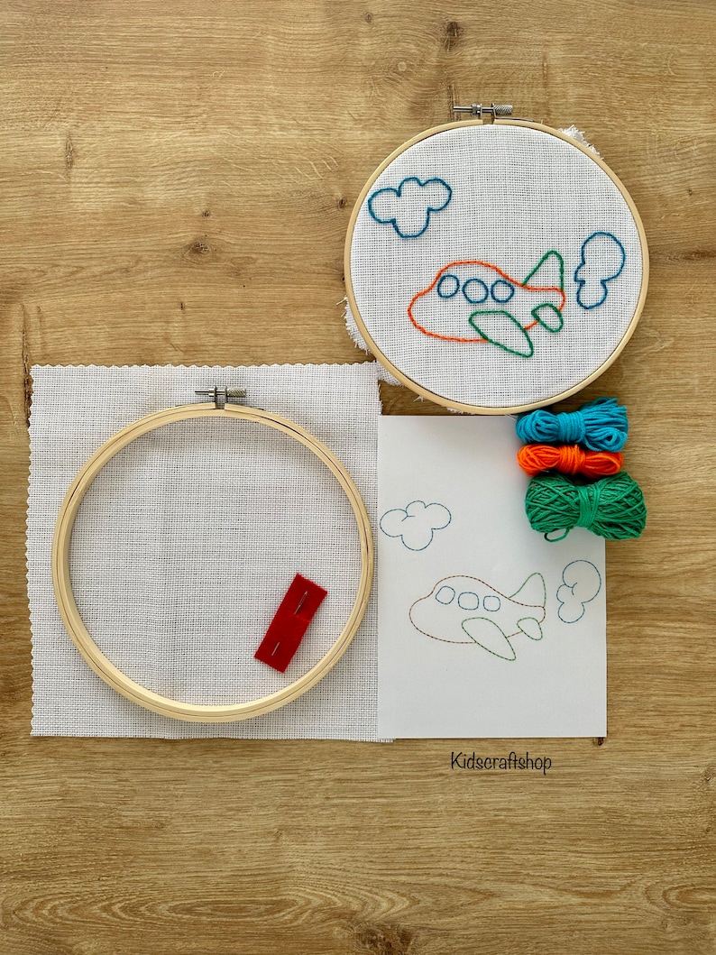 Montessori Sewing Kit/embroidery Kit for Kids/kids Craft Kits/preschool ...