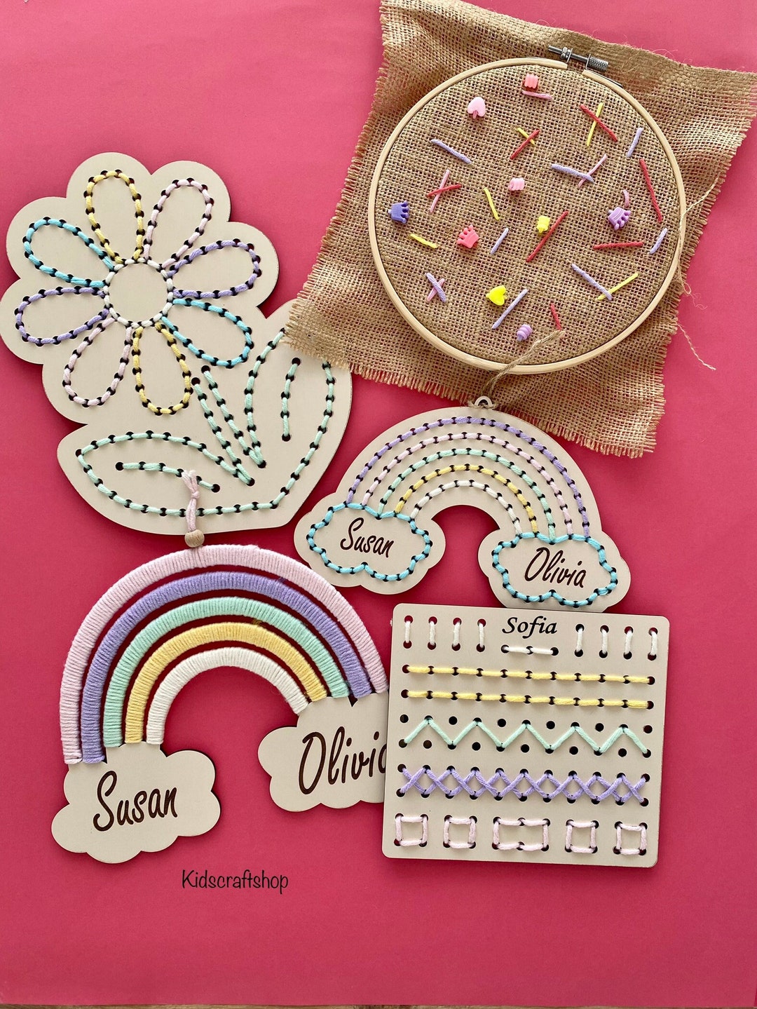 Kids Craft Box 5 Pcs / Learn to Sew/ Kids First Sewing Project ...