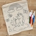 Color Your Own Bag/tote Bag Coloring Activity/kids Activites/kids Art ...