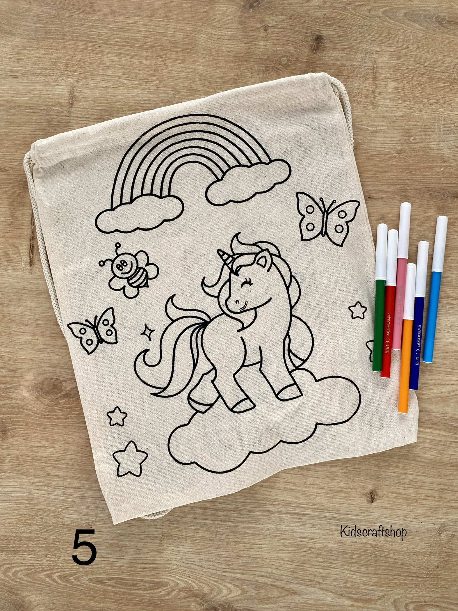 Color Your Own Bag/tote Bag Coloring Activity/kids Activites/kids Art ...