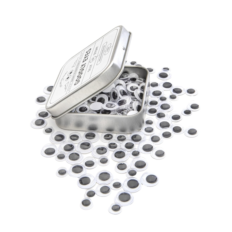 Googly Eyes: Emergency Use Adhesive Eyeballs in Giftable Steel Tin ...