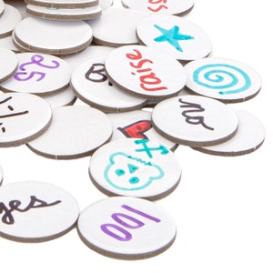 Dry Erase Tokens: Reusable for DIY, Game Design, and RPG Character ...