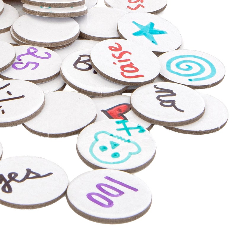 Dry Erase Tokens: Reusable for DIY, Game Design, and RPG Character ...