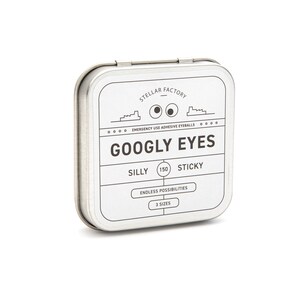 Googly Eyes: Emergency Use Adhesive Eyeballs in Giftable Steel Tin ...