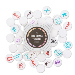 Dry Erase Tokens: Reusable for DIY, Game Design, and RPG Character ...