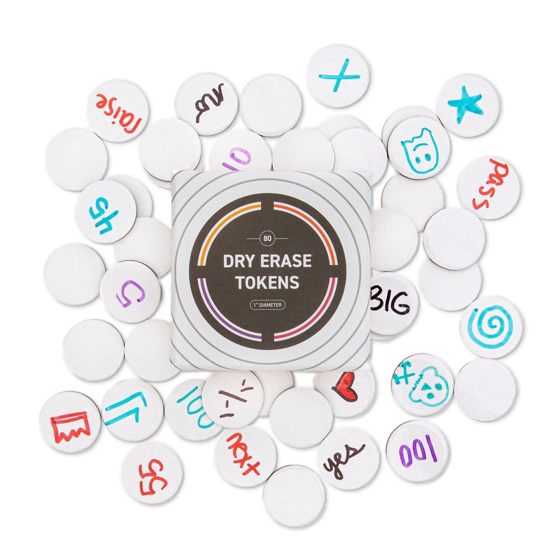 Dry Erase Tokens: Reusable for DIY, Game Design, and Rpgs - Etsy