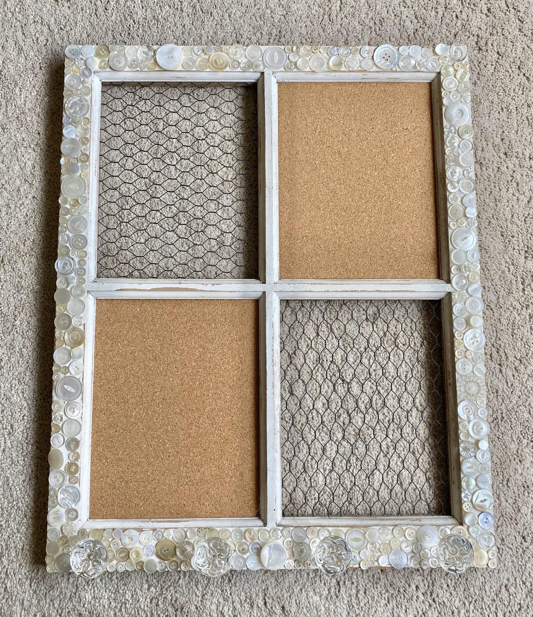 Vintage Button-covered Wall Organizer - Etsy