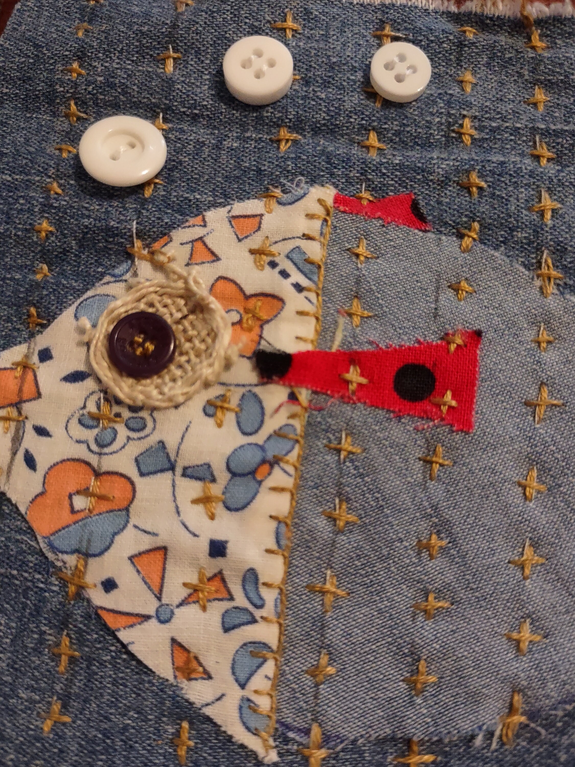 Boro Style Fish on Patch - Etsy