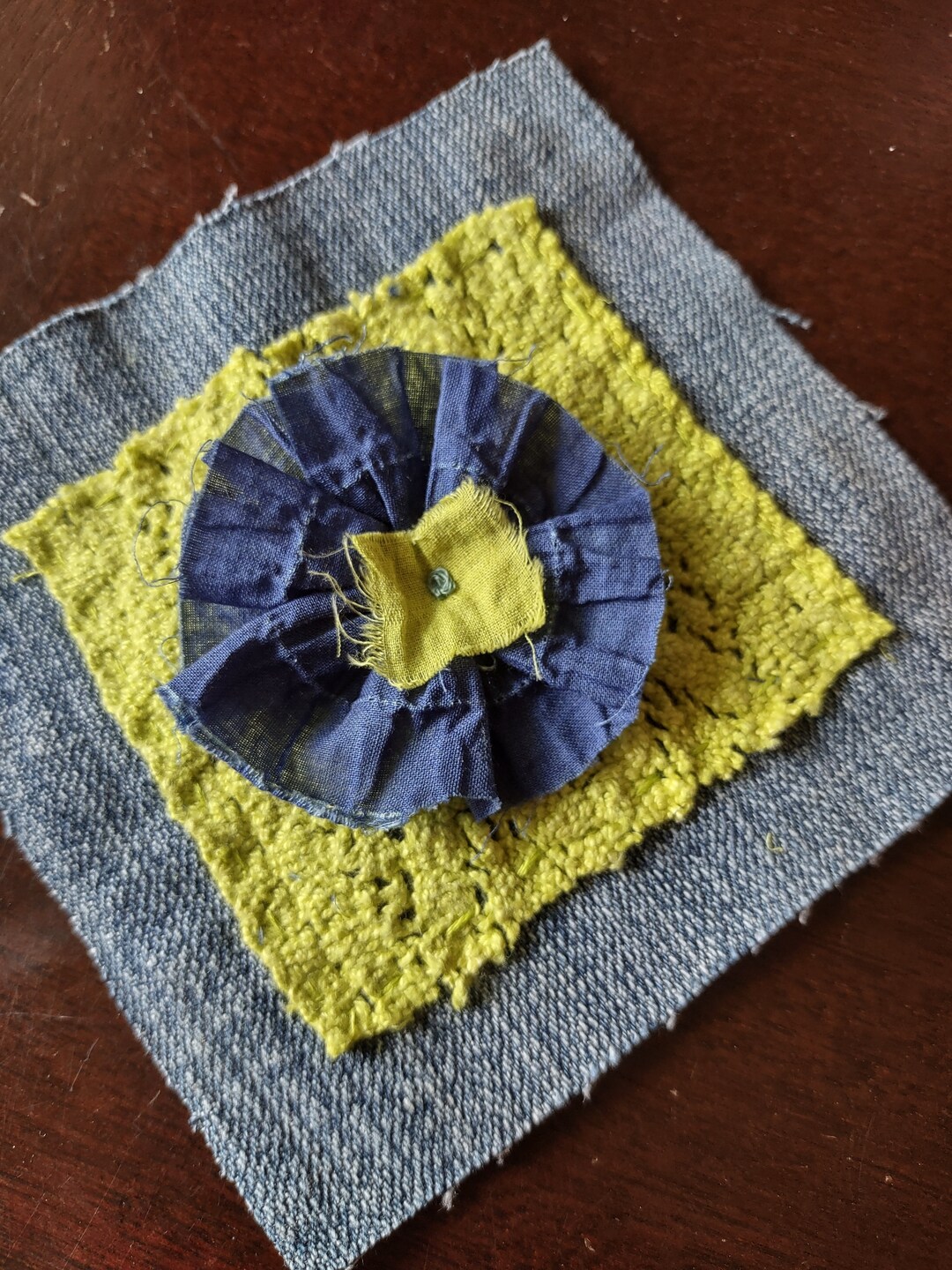 Hand Created ... Beautiful Design Boro Style Patch. Dress up Your Style ...