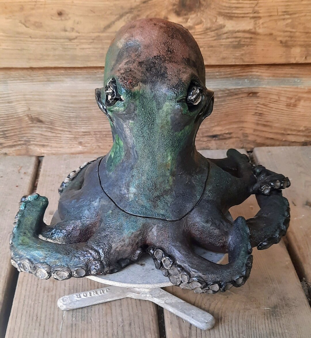 Raku Octopus Vessel - Etsy