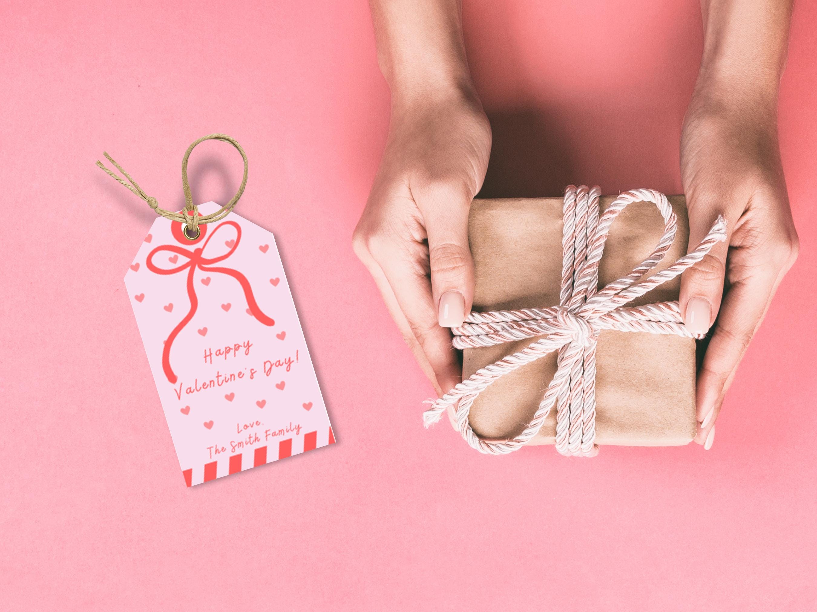 Printable Valentine’s Day Gift Tags – Digital Download for DIY Wrapping ...