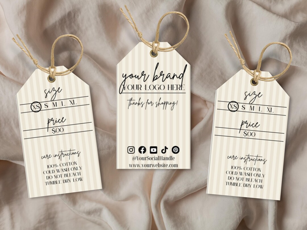 Editable Hang Tag Template | Printable Product Tag | DIY Label Design ...