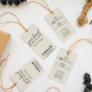 Editable Hang Tag Template | Printable Product Tag | DIY Label Design ...