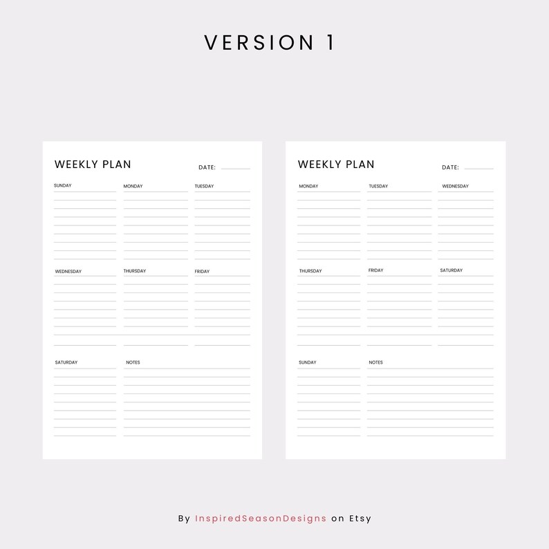 weekly-planner-with-4-versions-printable-planner-template-fillable