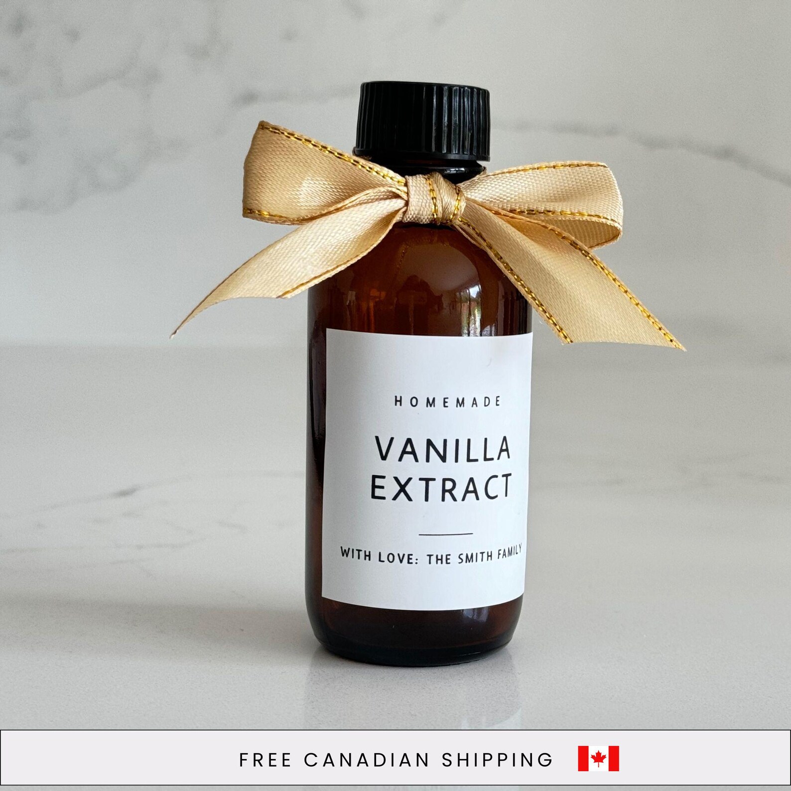 Modern Minimal Style Vanilla Bottle Labels • 1.8" X 1.8" • Set of 20 ...