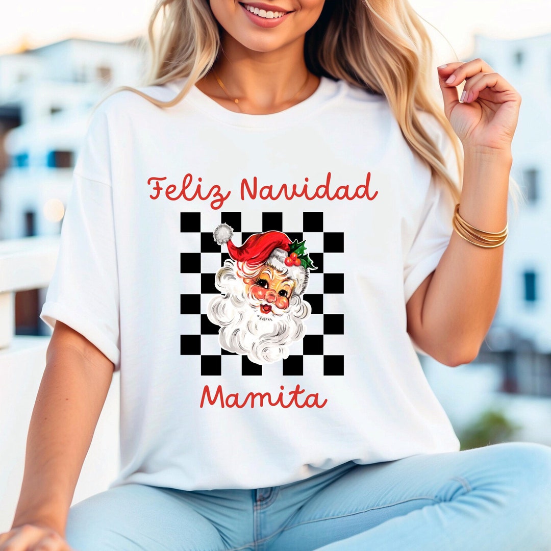 Feliz Navidad Personalized Shirt, Feliz Navidad Custom Tshirt, Feliz ...
