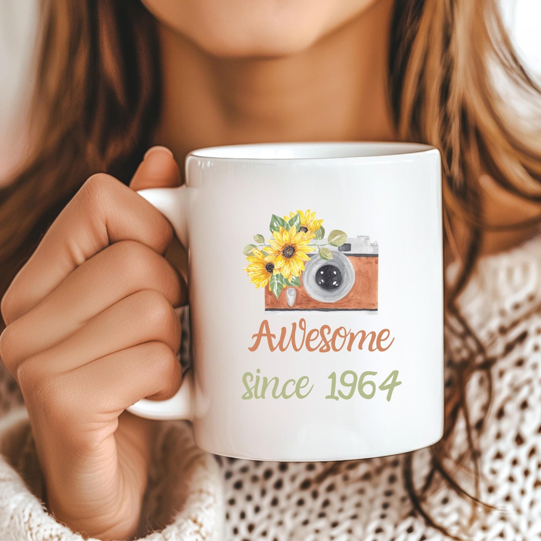 1964 Birthday Gift, Awesome Since 1964 Mug, Birthday Mug, 1964 Mug ...