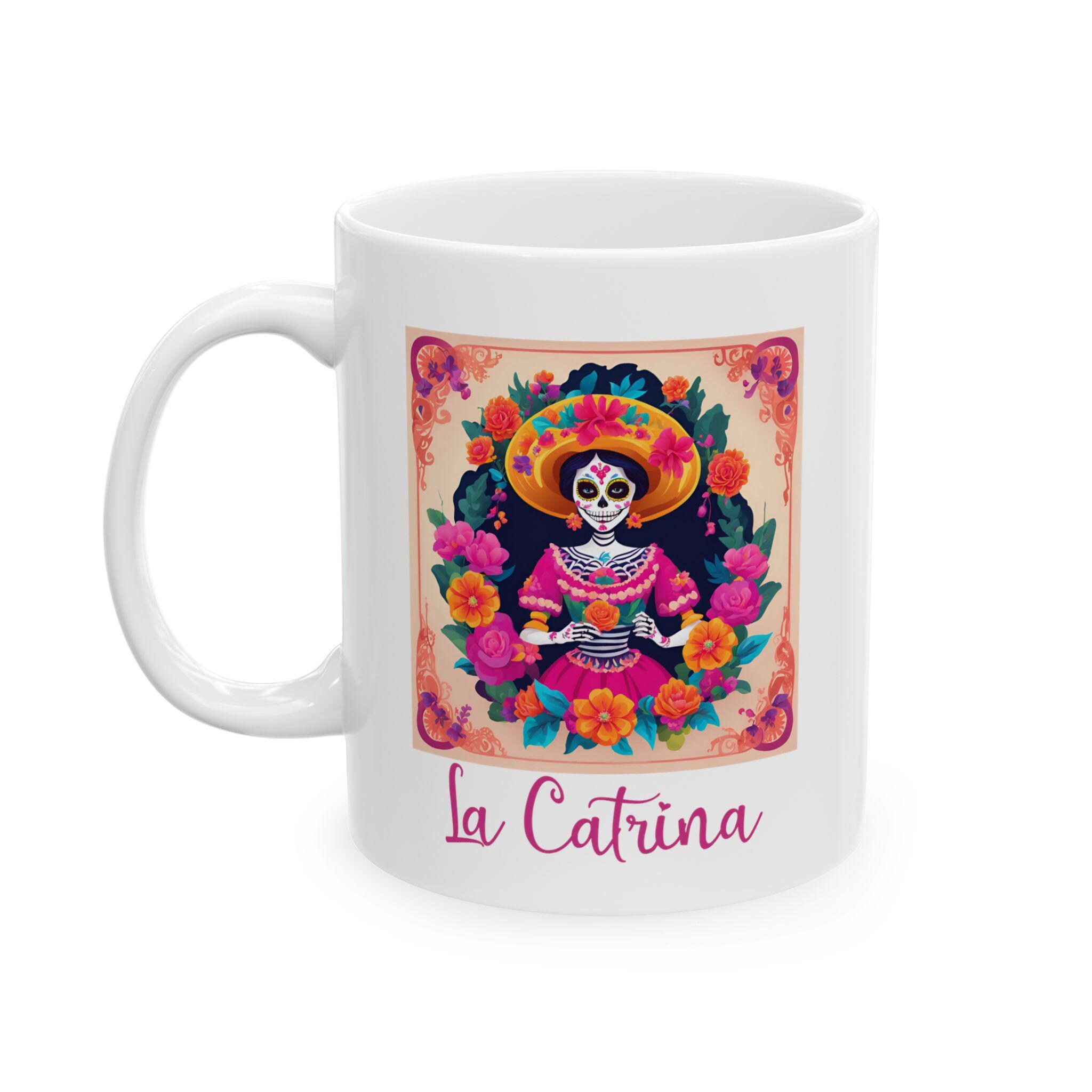 La Catrina Mug, Día De Los Muertos Mug, Katrina Art Mug, Day of the ...