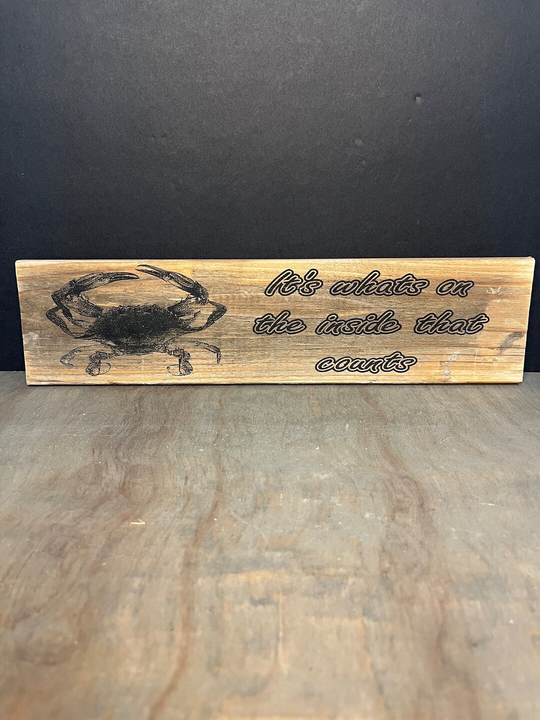 Reclaimed Wood Laser Engraved Plank Sign - Etsy
