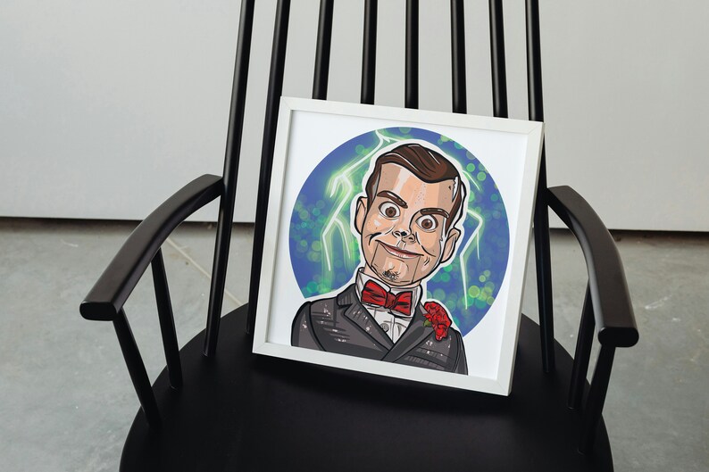 Slappy Goosebumps Art Print | Retro 90s Spooky Decor | R.L. Stine ...