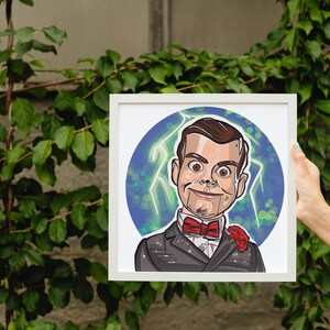 Slappy Goosebumps Art Print | Retro 90s Spooky Decor | R.L. Stine ...
