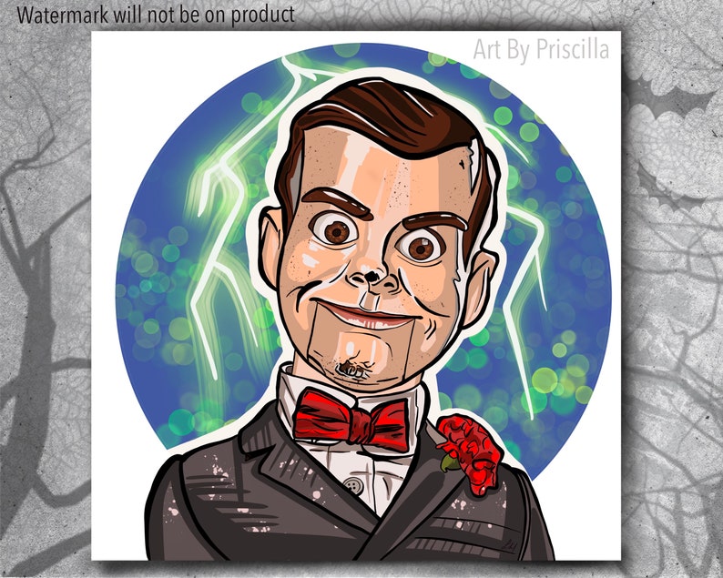 Slappy Goosebumps Art Print | Retro 90s Spooky Decor | R.L. Stine ...