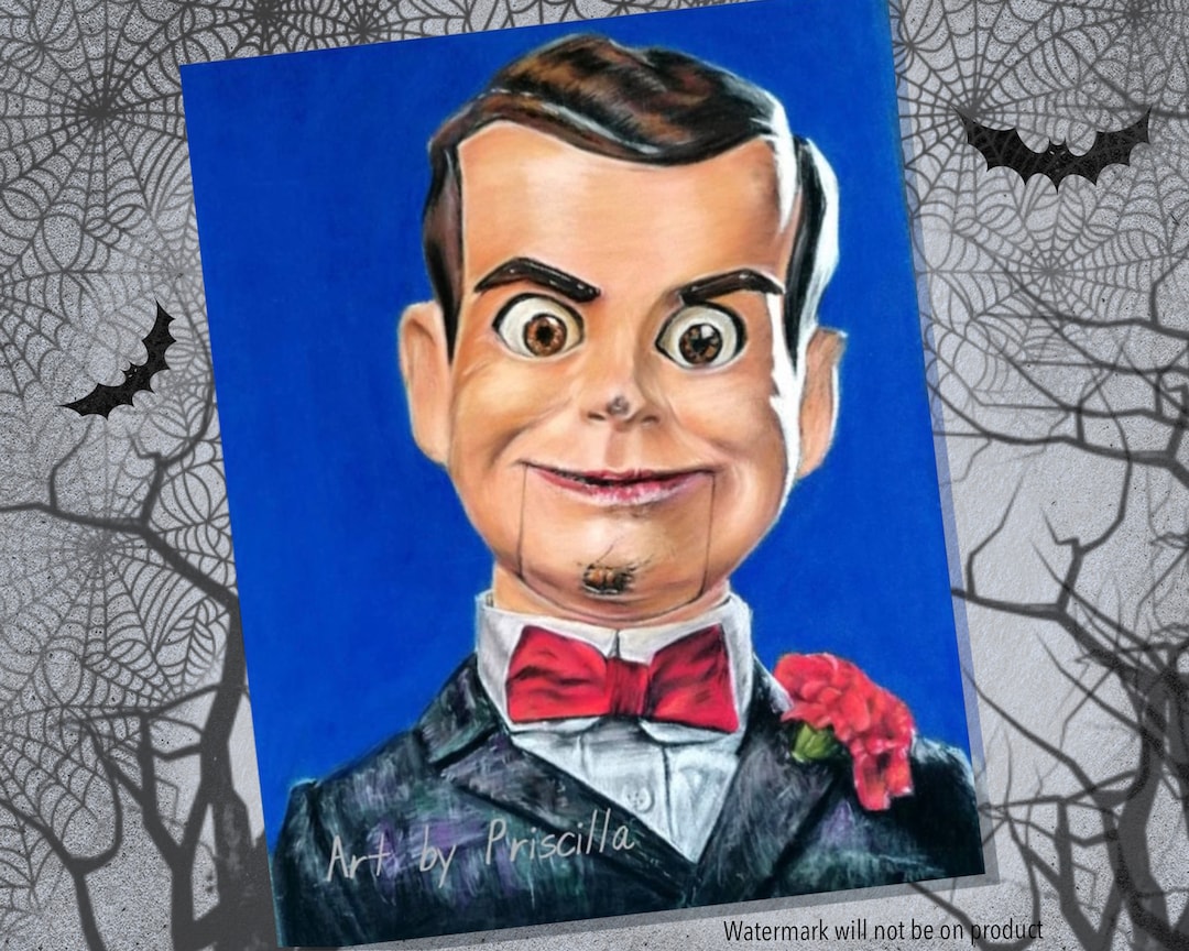 Goosebumps Art Print, Slappy Dummy, Spooky Haunted Halloween, Movie ...