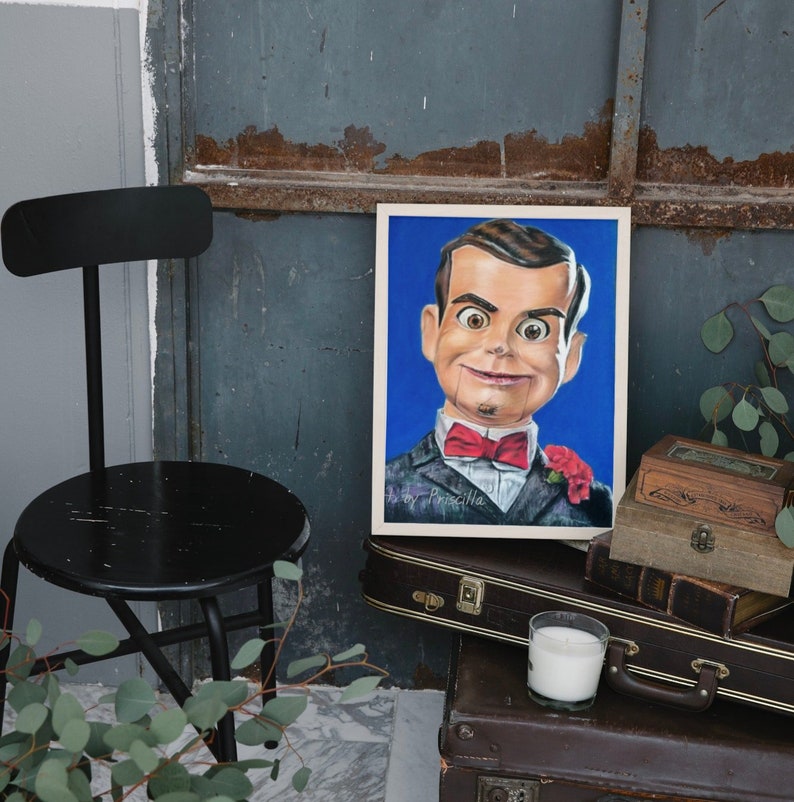 Goosebumps Art Print, Slappy Dummy, Spooky Haunted Halloween, Movie ...