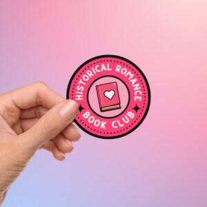 Historical Romance Book Club Sticker Glossy or Holographic - Etsy