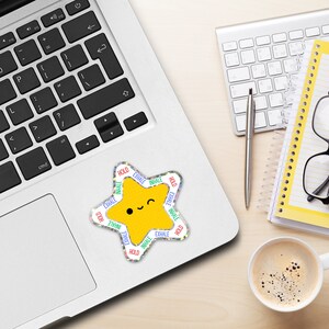 Breathing Star Sticker Mental Health Sticker Calming Sticker Emotional ...