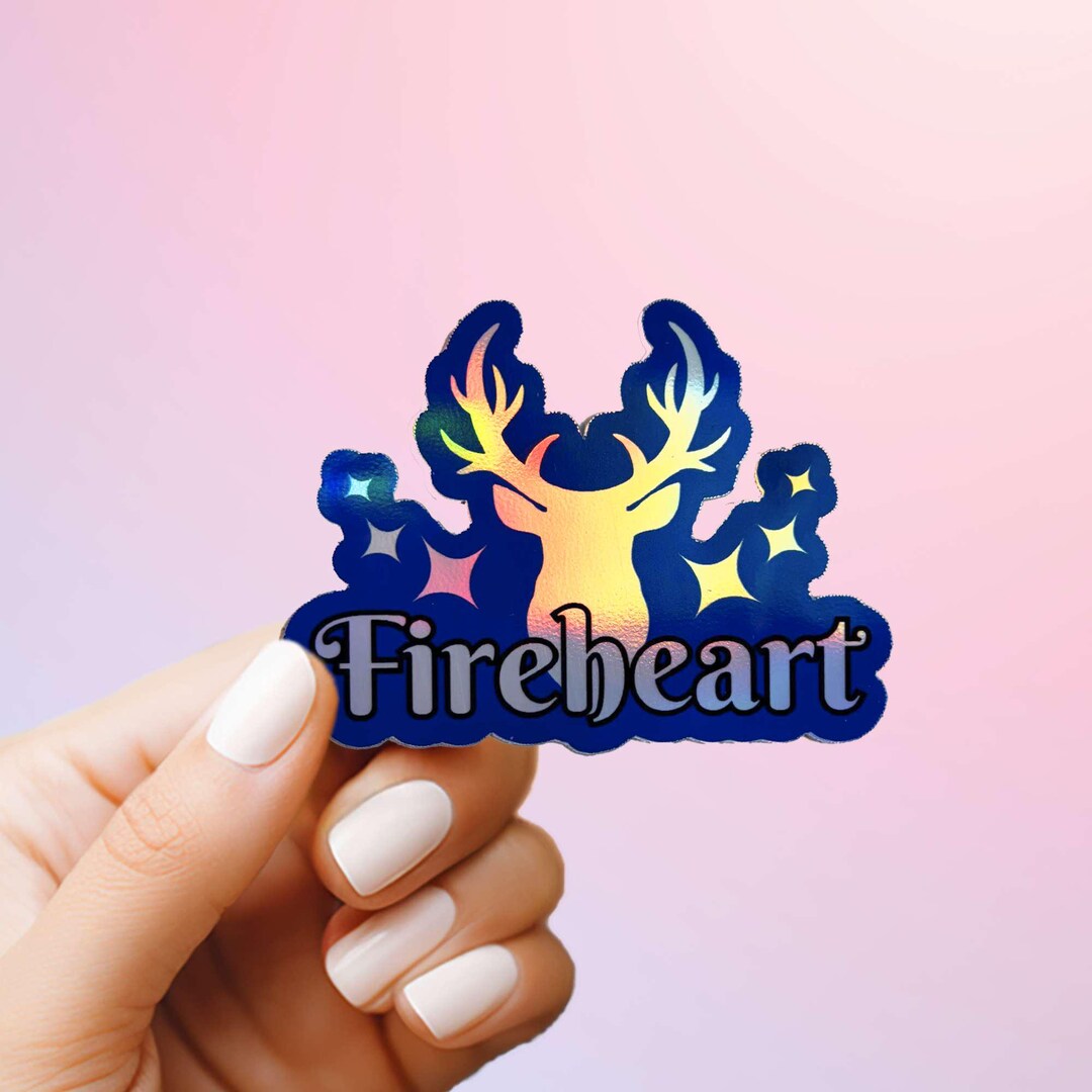 Fireheart Sticker | Throne of Glass, Aelin Galathynius, Holographic ...