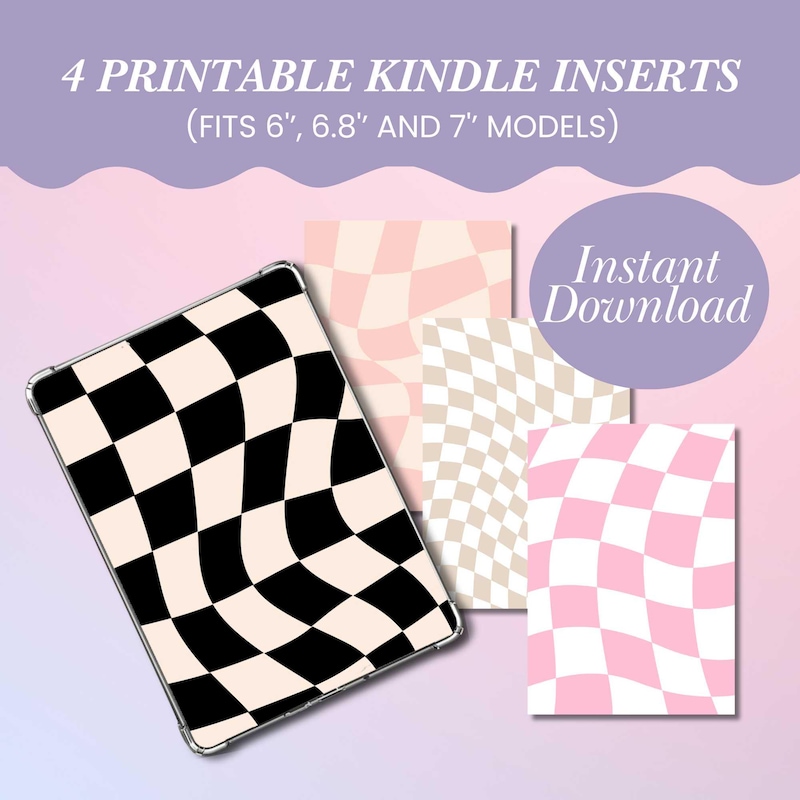 Printable Kindle Insert - Etsy