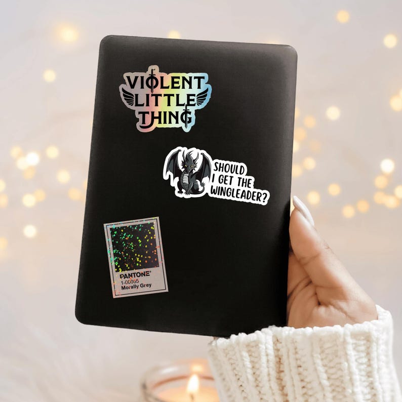 Fourth Wing Sticker | Violent Little Thing Holographic Decal - Etsy