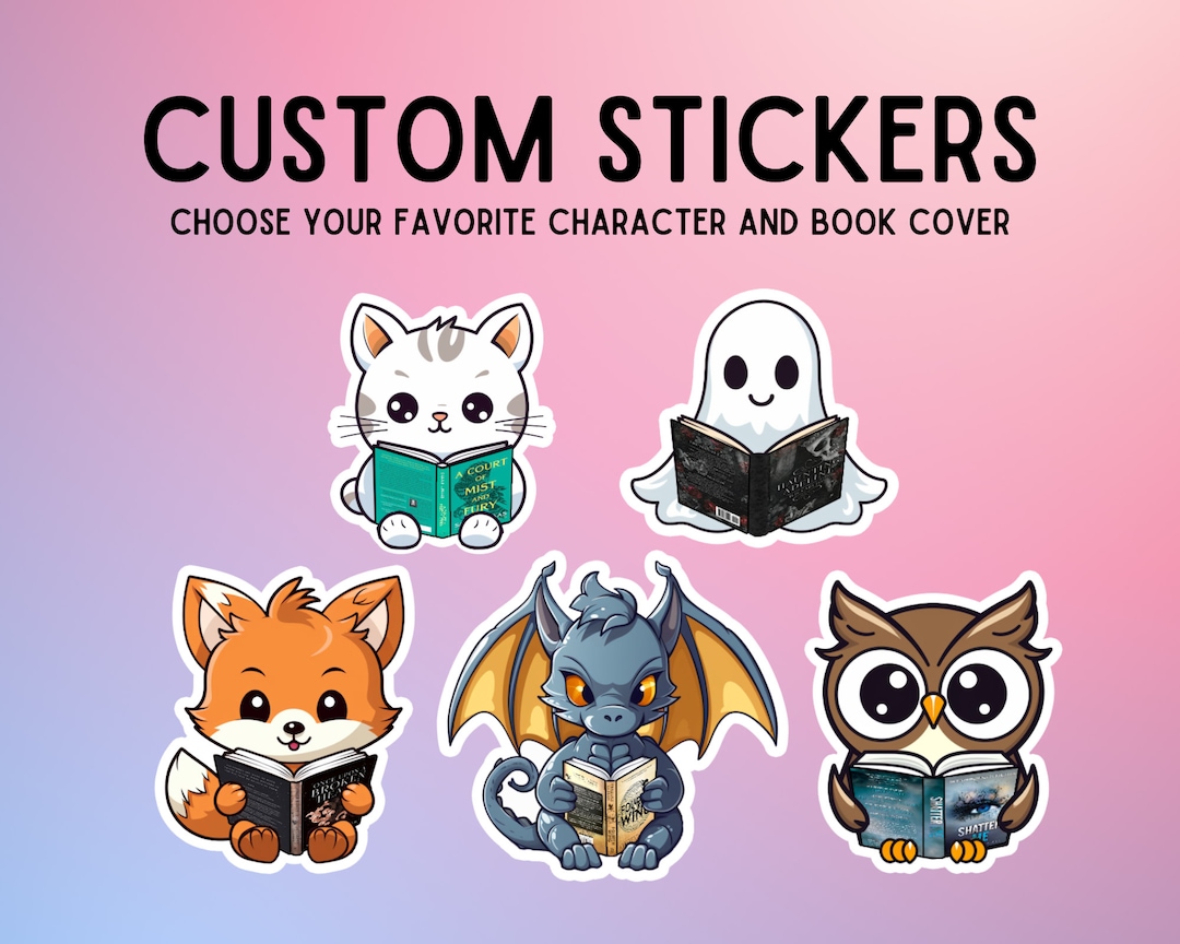 Custom Reader Sticker Stickers for Book Lovers bookish Sticker Book ...