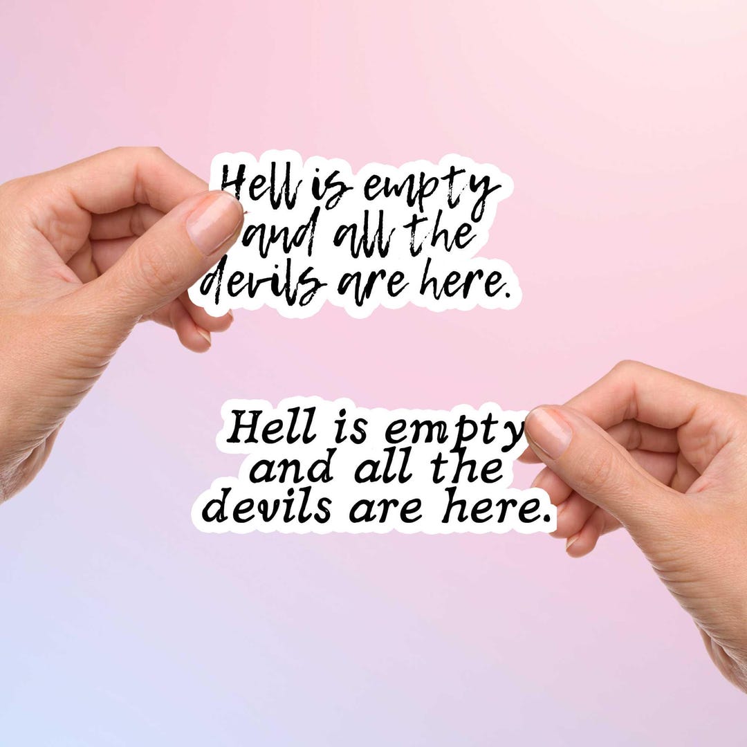 Shatter Me Sticker Sheakspeare Quote Romance Book Reader Gift for Book ...