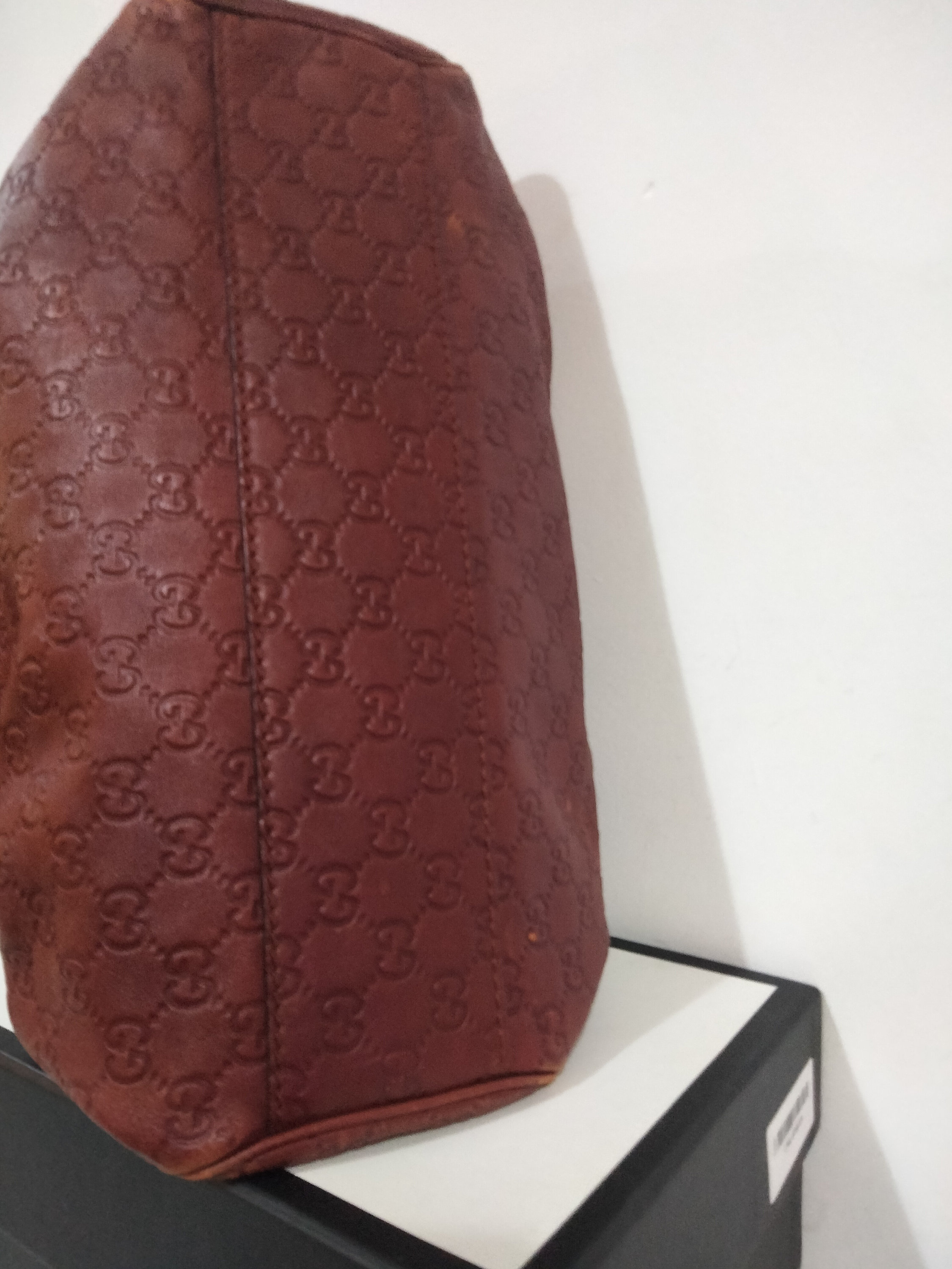 Gucci Monogram Leather Handbag - Etsy