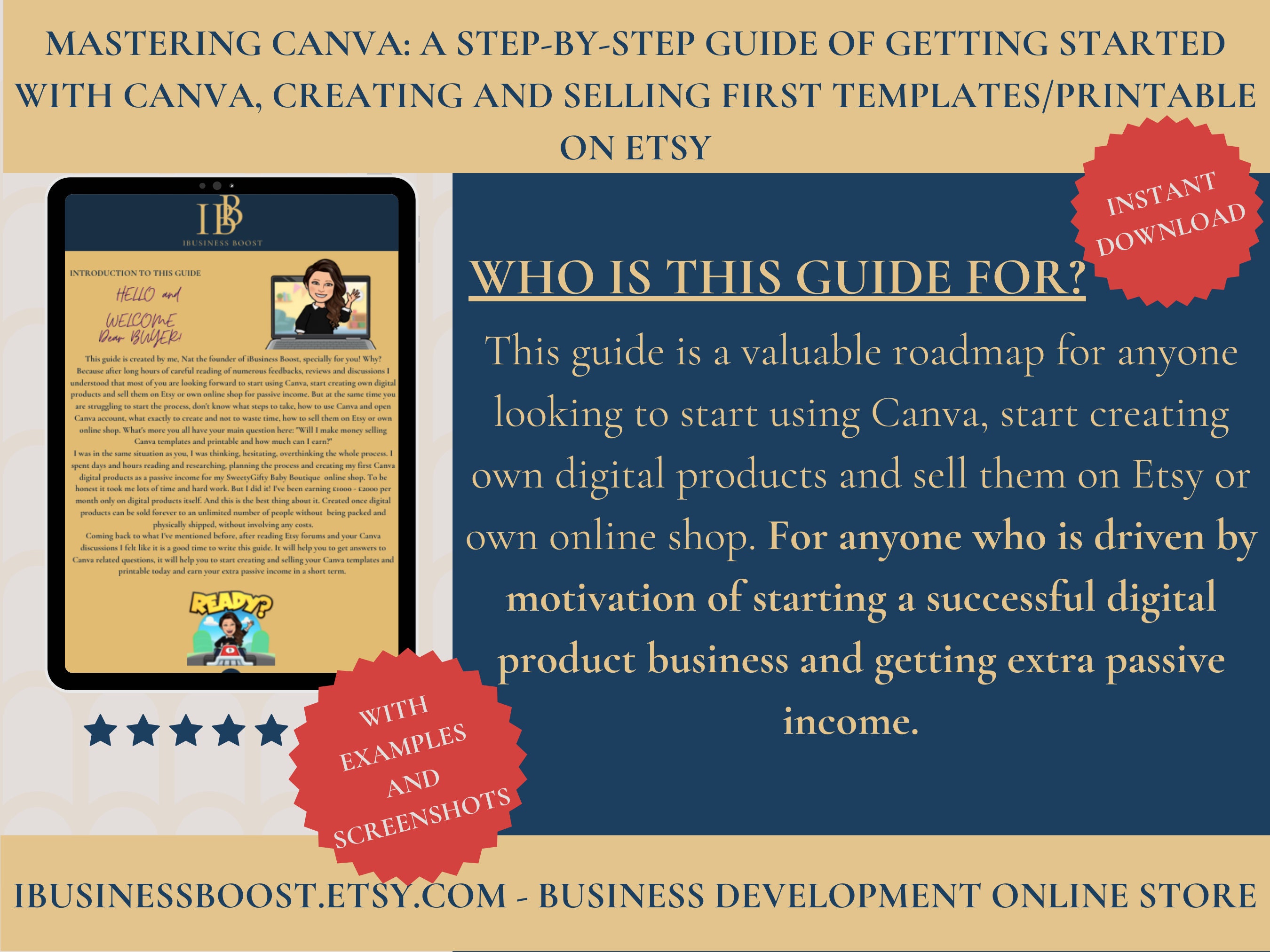 Mastering Canva Step by Step Guide, Creating and Selling First Etsy ...