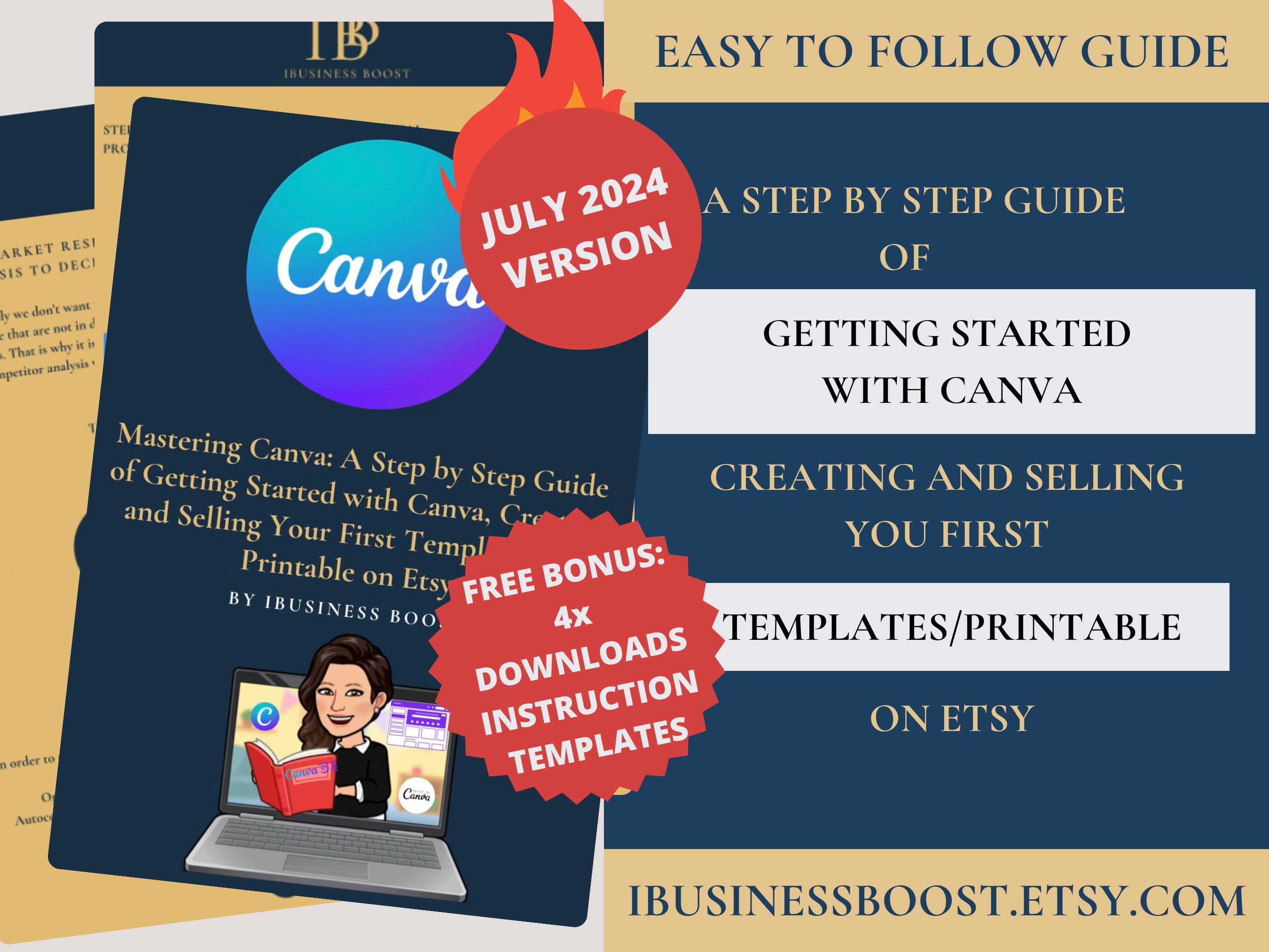 Mastering Canva Step by Step Guide, Creating and Selling First Etsy ...