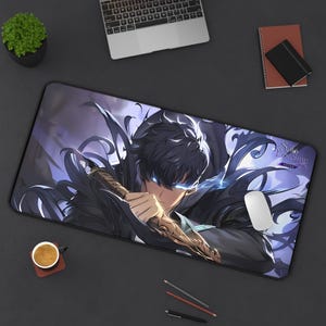 Solo Leveling Anime Inspired Desk Mat Gift for Him Gift for Her Sung ...