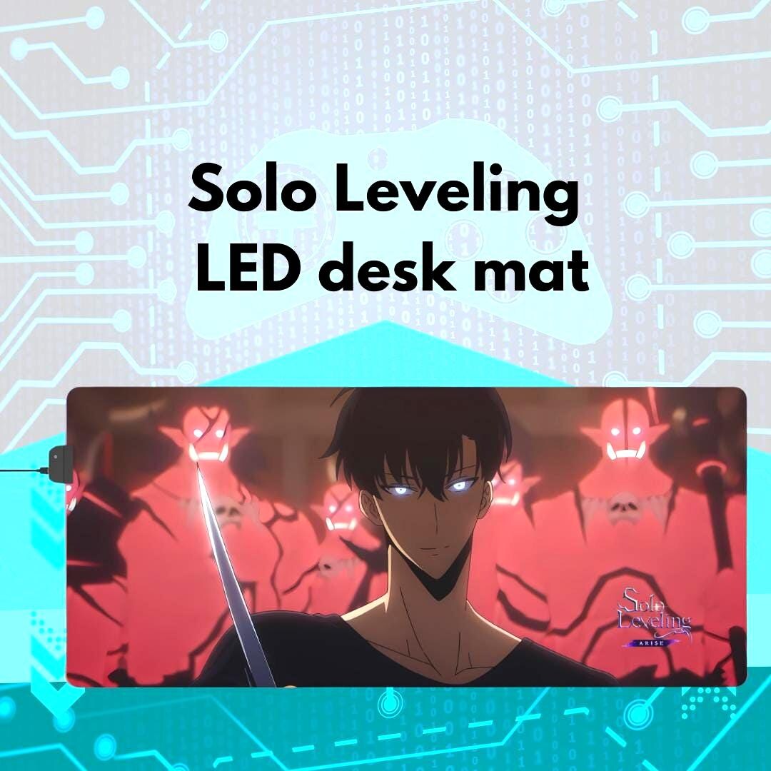 Solo Leveling Anime Inspired Desk Mat With LED Gift for Him Gift for ...