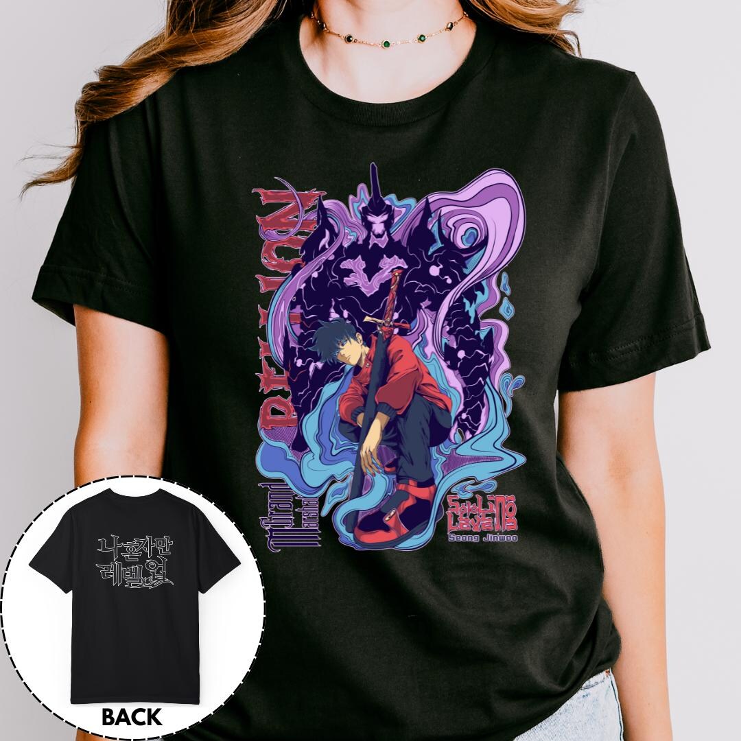 Solo Leveling Comfort Color T-shirt Sung Jinwoo T-shirt Solo Leveling ...
