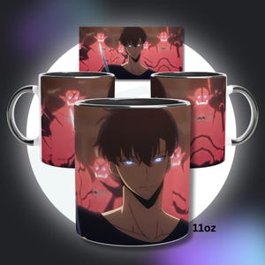 Solo Leveling Anime Inspired Mug Gift for Him Gift for Her Sung Jinwoo ...