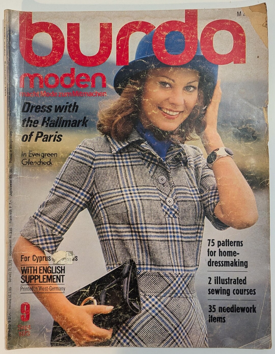1973/09 BURDA MODEN Vintage Fashion Magazine, Vintage Sewing Pattern ...