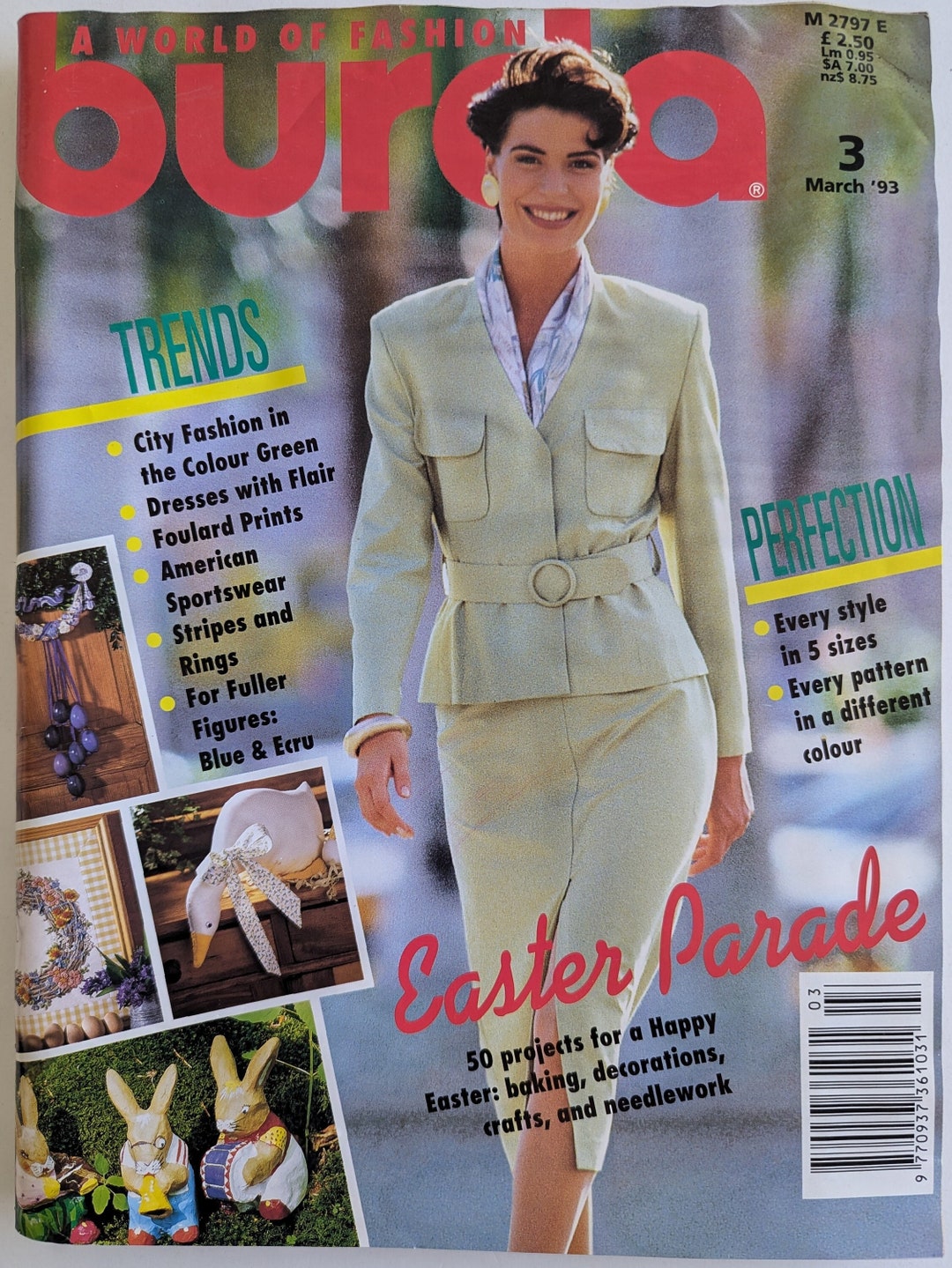 1993/03 BURDA MODEN Vintage Fashion Magazine, Vintage Sewing Pattern ...
