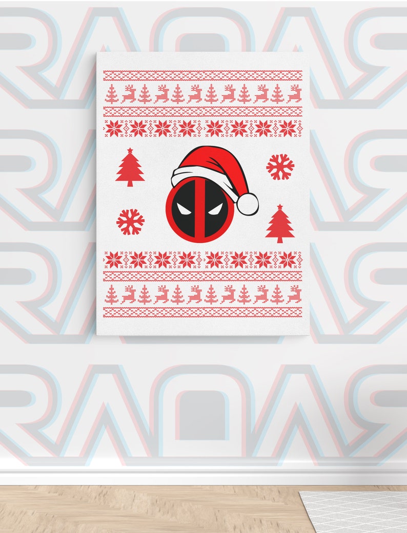 Deadpool Inspired Christmas Sweater Design Merry Merc With a Mouth ...