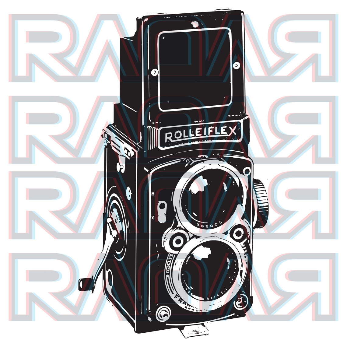 Vintage Rolleiflex Retro Camera Vector File & PNG File for Designers ...