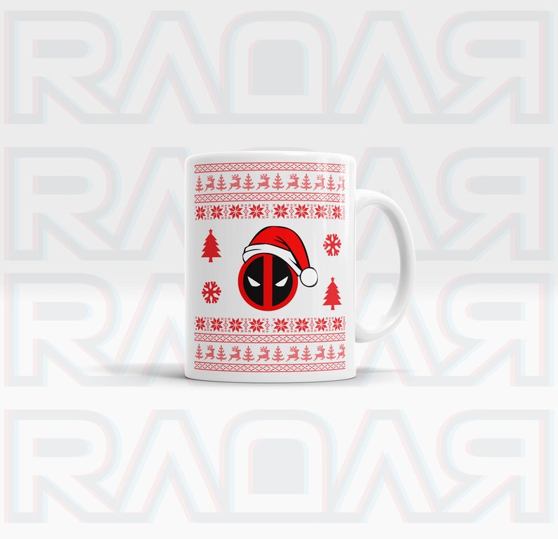 Deadpool Inspired Christmas Sweater Design Merry Merc With a Mouth ...