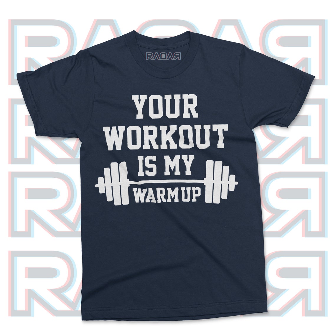 Your Workout is My Warmup Funny Gym Slogan Design Perfect for Crossfit ...