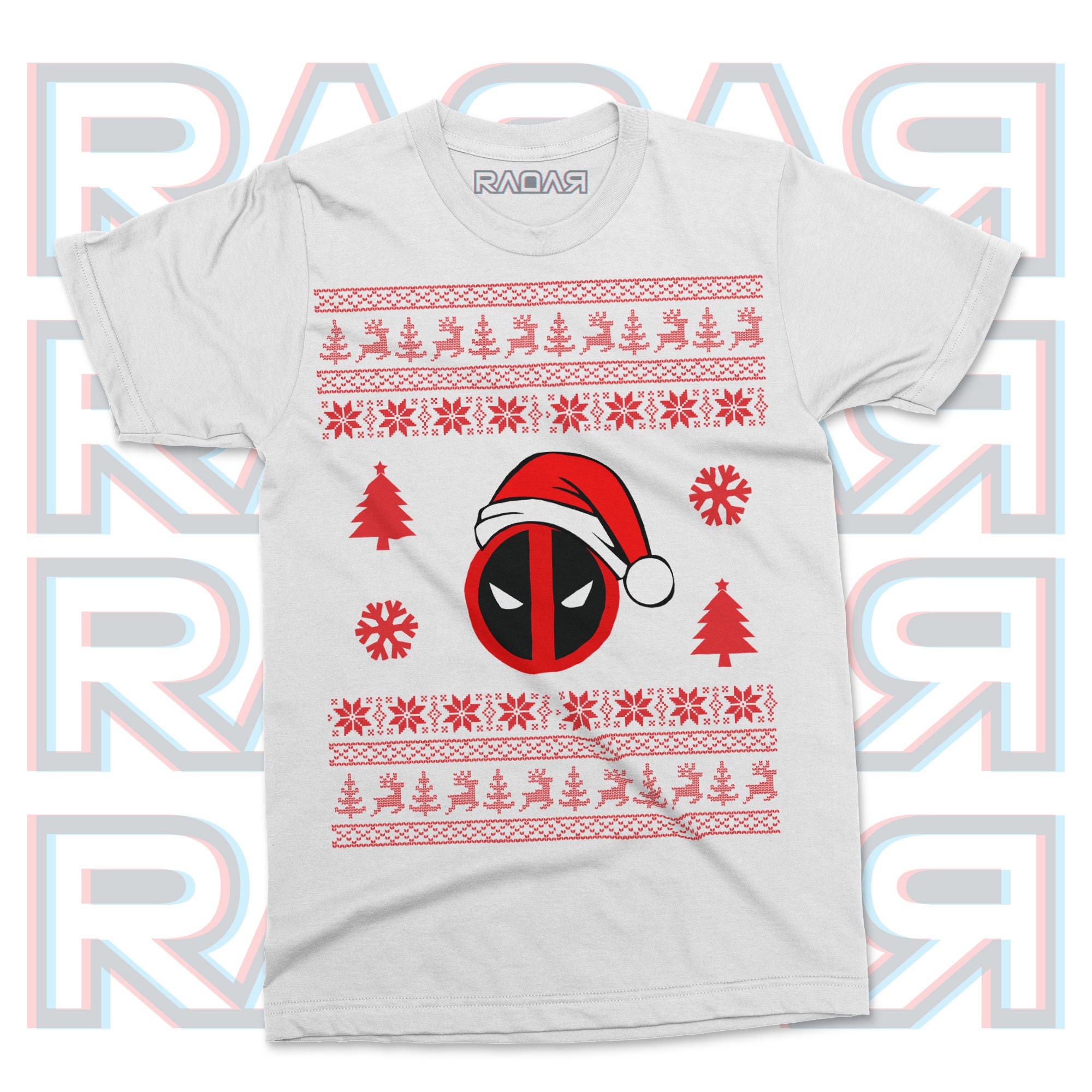 Deadpool Inspired Christmas Sweater Design Merry Merc With a Mouth ...