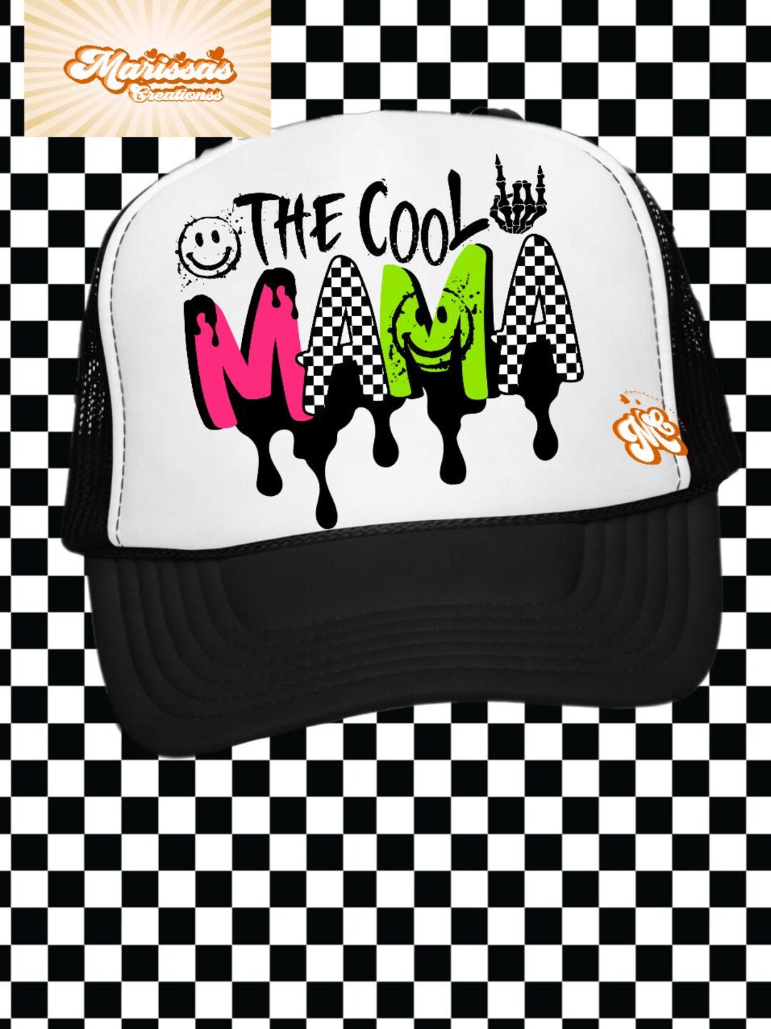 The Cool Mom Trucker Hat, Drippy Trucker Hat, Trendy Trucker Hat, Cute ...
